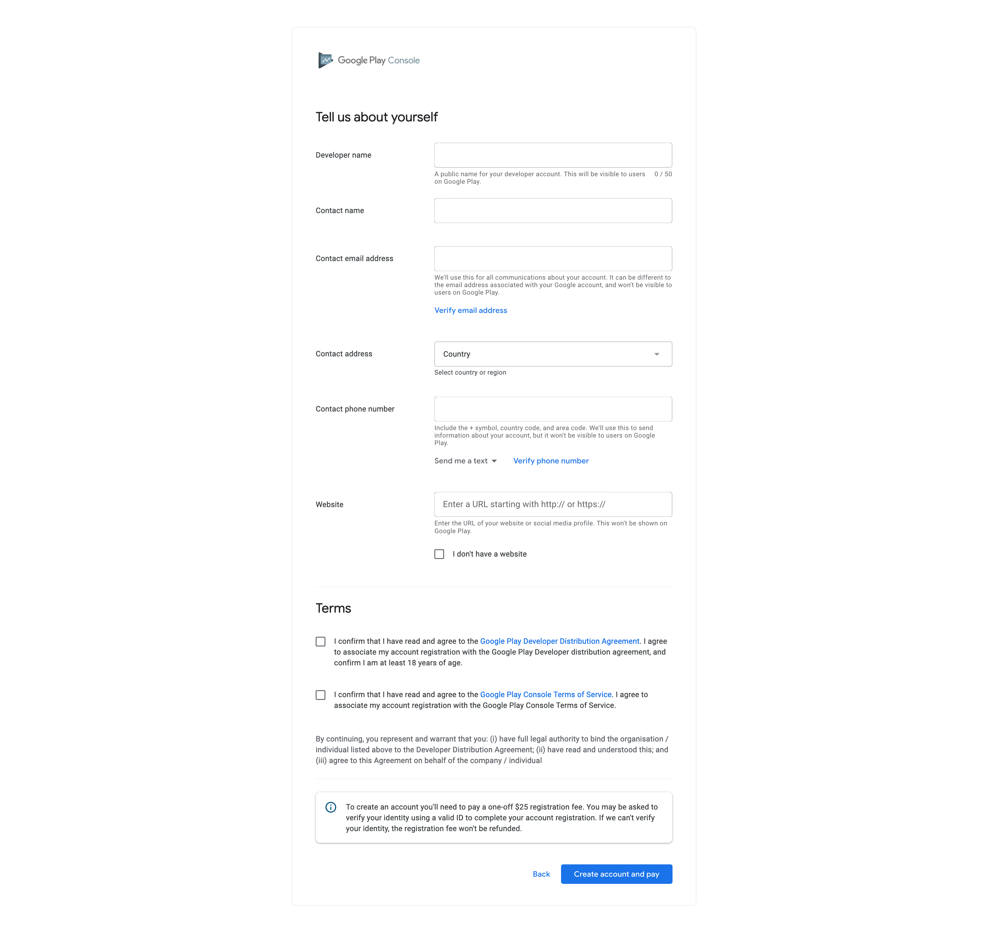 Google Developer Account Creation & Access – Zype