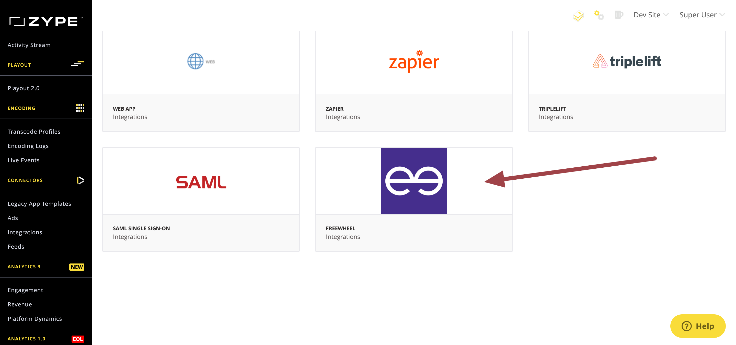 Configuring the Freewheel Integration – Zype